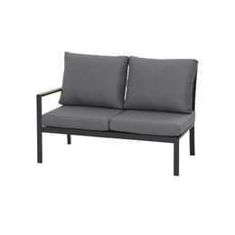 siena GARDEN Gartensofa 2-Sitzer Londra ¦ grau ¦ Maße (cm): B: 124,5 H: 87,5 T: 74.0 » Höffner