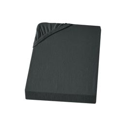 Carpe Sonno Biber Spannbettlaken in Anthrazit | Gr.: 90 x 200 cm