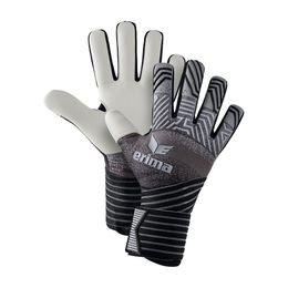 Erima Erwachsene Flex Rd Pro Torwarthandschuhe in schwarz/grau/wei&szlig; | Gr.: 7