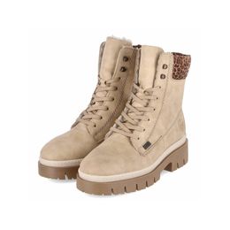Rieker Schnürstiefel in beige | Gr.: 36