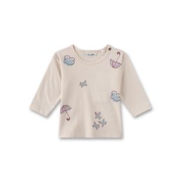 Sanetta Langarmshirt in Beige | Gr.: 74