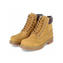 Lumberjack Stiefel mit Warmfutter in gelb | Gr.: 44