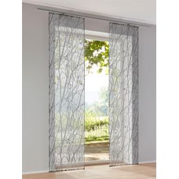 Heine Schiebevorhang in grau | Gr.: 145 x 57cm