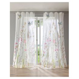 Heine Dekoschal in weiß-bedruckt | Gr.: 245-x-135-cm