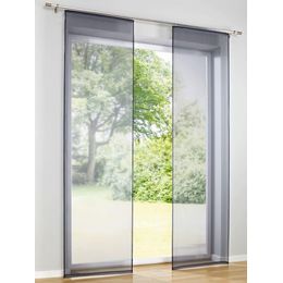 Heine Schiebevorhang in grau | Gr.: 145 x 60 cm