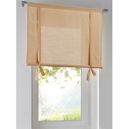 Heine Bändchenrollo in beige-offwhite | Gr.: 100 x 45 cm