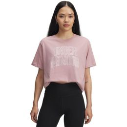 Under Armour Sportshirt "Rival Os Campus T-Shirt" in Pink | Gr.: XS