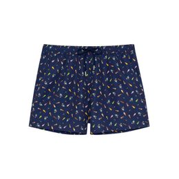 HOM Badeshorts Beach Boxer Summer in navy print | Gr.: M