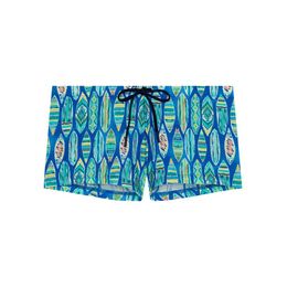 HOM Badehose Swim Shorts Marbella in blue print | Gr.: S