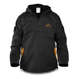 Normani Outdoor Sports Herren Windbreaker Myrsky in Schwarz/Orange | Gr.: M