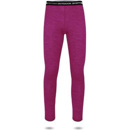 Normani Outdoor Sports Kinder Merino Unterhose Mackay in Fuchsia | Gr.: 122/128