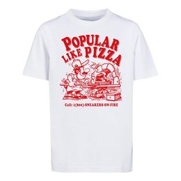Mister Tee Shirt "Kids Like Pizza Tee" in Weiß | Gr.: 146/152