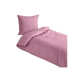 Traumschlaf Bettwäsche Pure in mauve | Gr.: 135 x 200 + 80 x 80 cm
