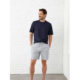 WITT WEIDEN Schlafanzug-Shirt in marine + anthrazit-meliert | Gr.: 44-46