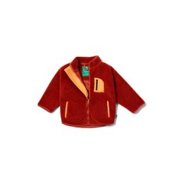Little Green Radicals Recycelte Fleecejacke mit Rei&szlig;verschluss in Orange | Gr.: 2-3 Jahre