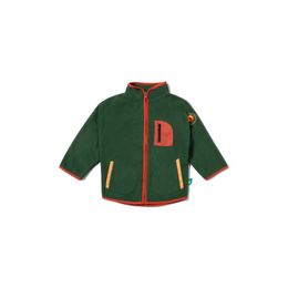 Little Green Radicals Recycelte Fleecejacke mit Rei&szlig;verschluss in Gr&uuml;n | Gr.: 4-5-jahre