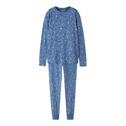 TWO SOON Pyjama Set in Federal Blue | Gr.: 158/164