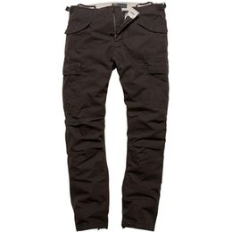 Vintage Industries Cargohose in Schwarz | Gr.: W32