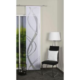 Home Wohnideen Schiebegardine &raquo;TIBASO&laquo; Paneelwagen 1 Stk. tlg. halbtransparent wei&szlig; Obermaterial: 100% Polyester 145 cm