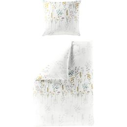 Bierbaum Bettwäsche »4114« 2 Stk. tlg. Biber, 100 % Baumwolle, pflegeleicht, kuschelig weich bleu Obermaterial: 100% Baumwolle B/L: 135 cm x 200 cm