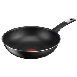 Tefal Bratpfanne »Hard Titanium Essential« Aluminium 1 Stk. tlg. 28 cm, Antihaftbeschichtung, Thermo-Signal, tiefe Form, made in France Schwarz