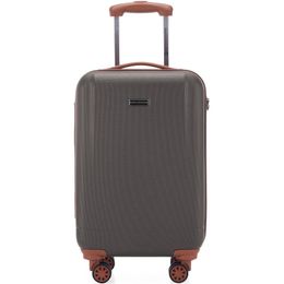 Hauptstadtkoffer Hartschalen-Trolley »Wannsee, 58 cm« 38 l 4 Rollen Hartschalen-Koffer Handgepäck-Koffer Reisegepäck TSA Schloss titan