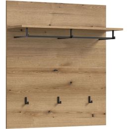 Inosign Garderobenpaneel »SIENA, Breite 90 cm, 3 Haken, 1 Kleiderstange, 1 Ablageboden« 1 Stk. tlg. Paneel, Wandbpaneel, Garderobe, Wandgarderobe...