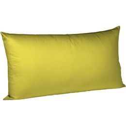 Fleuresse Kissenbezug &raquo;Colours Mako Satin, 100% Baumwolle, mit Rei&szlig;verschluss&laquo; Mako Satin, gl&auml;nzend, glatt, Premium Qualit&auml;t olivgr&uuml;n Obermaterial:...
