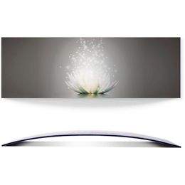 Artland Wandbild »Magie der Lotus-Blume« 1 Stk. tlg. 3D Optik gebogen Farbe Bild(er): grau