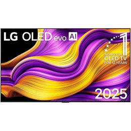 LG OLED-Fernseher »OLED65G57LW« 164 cm/65 ′′ Smart-TV silber/schwarz ALLM, QMS, QFT), 3x USB 2.0, LAN, Wi-Fi 6, Bluetooth v 5.3; NVIDIA G-SYNC, AMD...