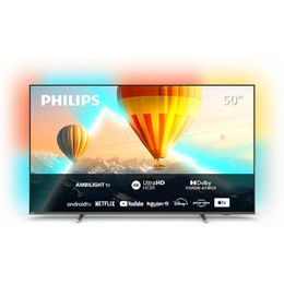 Philips LED-Fernseher »50PUS8107/12« 126 cm/50 ′′ Android TV Smart-TV Ambilight (3-seitig), HDR10+ anthrazit KI-Sprachsteuerung