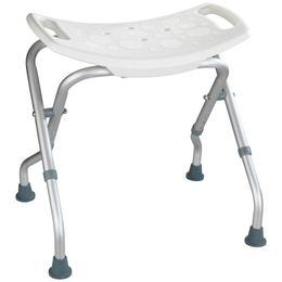 Wenko Badhocker »Secura« 1 Stk. tlg. bis 120 kg Tragkraft weiß/aluminium/grau