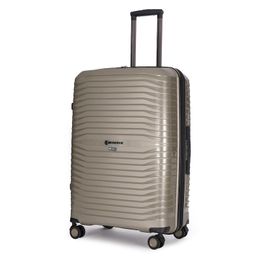 Stratic Trolley »BRIGHT+ Koffer L« 1 Stk. tlg. 96 l 4 Rollen Hartschalenkoffer Trolley TSA-Zahlenschloss CONNECT NFC-Chip champagne
