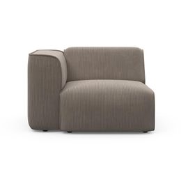 RAUM.ID Sessel »Sofa-Eckelement, Maße B/T/H: 109/97/46 cm« als Modul oder separat verwendbar, für individuelle Zusammenstellung taupe