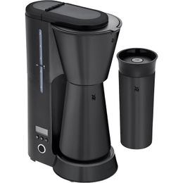 WMF Filterkaffeemaschine »KÜCHENminis , Aroma Thermo to go Deep Black« 0, 63 l Kaffeekanne Papierfilter 1x2 Abschaltautom., Cromargan, inkl....