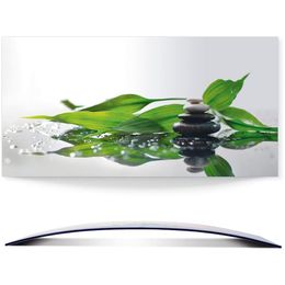Artland Wandbild »Spa mit Steinen und Bambus« Zen 1 Stk. tlg. 3D Optik gebogen Farbe Bild(er): grün