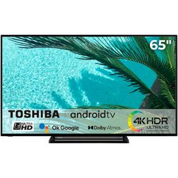 Toshiba LED-Fernseher »65UA3D63DG« 164 cm/65 ′′ Android TV Smart-TV schwarz Sound-Modusarten: Smart, Film, Musik, Nachrichten