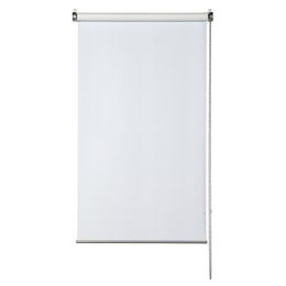Gardinia Seitenzugrollo &raquo;EASYFIX Rollo Verdunklung Premium&laquo; verdunkelnd ohne Bohren Rollokette aus Metall wei&szlig; Obermaterial: 100% Polyester 150 cm