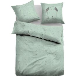 Tom Tailor HOME Kinderbettwäsche »ANIMALS« 2 Stk. tlg. mit tollen Tiermustern aqua grey Obermaterial: 100% Baumwolle B/L: 135 cm x 200 cm