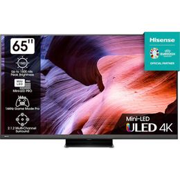 HISENSE Mini-LED-Fernseher »65U8KQ« 164 cm/65 ′′ Smart-TV anthrazit Quantum Dot Color, Dolby Atmos, Hi-View Engine