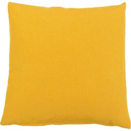 Gözze GÖZZE Dekokissen »Milano« mit Reißverschluss, Kissenhüle ohne Füllung, 2 Stück gelb/orange + unifarben Obermaterial: 100% Polyester B/L: 50 cm x 50 cm