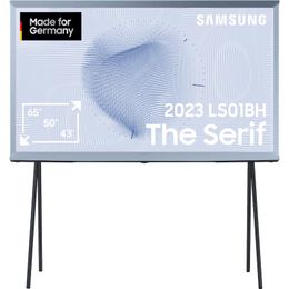 Samsung LED-Fernseher »GQ50LS01BHU« 125 cm/50 ′′ Smart-TV ikonisches Design, mattes Display, abnehmbare Standfüße Cotton Blue