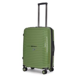 Stratic Trolley »BRIGHT+ Koffer M« 1 Stk. tlg. 65 l 4 Rollen Hartschalenkoffer Trolley TSA-Zahlenschloss CONNECT NFC-Chip olivr