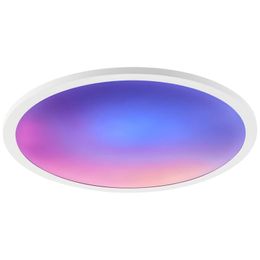 Brilliant LED Deckenleuchte »Briston« 1 Stk. warmweiß - kaltweiß Ø 42 cm, 1900 lm, 3000-6500 K, IC-RGB, dimmbar, Aluminium, weiß weiß