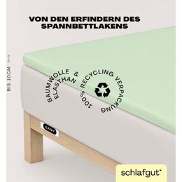 Schlafgut Spannbettlaken »EASY Jersey Elasthan Topper« MADE IN GREEN by OEKO-TEX Green Light Obermaterial: 95% Baumwolle, 5% Elasthan