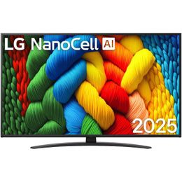 LG LED-Fernseher »50NANO81T6A« 126 cm/50 ′′ Smart-TV schwarz Leistungsstarker α5 Gen7 4K AI-Prozessor mit 4K Upscaling und Dynamic Tone Mapping für...