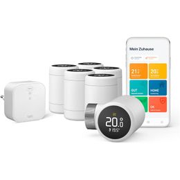 tado Heizkörperthermostat »6x Smart X + Bridge X« Set, 7 Stk. tlg. Weiß tado° X: mit 10 Jahren Garantie; nicht kompatibel mit tado° V3+/ V2 Geräten