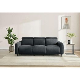 Home Affaire 3-Sitzer »SKAANE Struktur-Sofa, 229 cm, manuelle-u. elektrische Relaxfunktion« Relax-Funktion in 2 Sitzen, Kopfteilverstellung,...