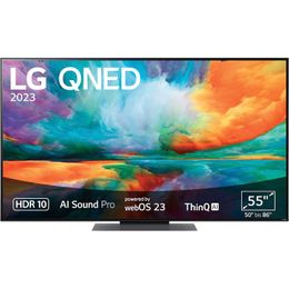 LG QNED-Fernseher »55QNED816RE« 139 cm/55 ′′ Smart-TV schwarz Amazon Alexa integriert