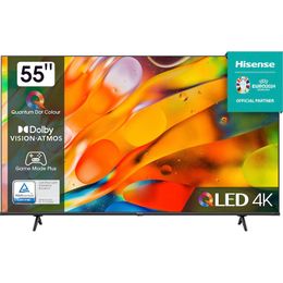 HISENSE LED-Fernseher »55E77KQ« 139 cm/55 ′′ Smart-TV schwarz VIDAA Smart TV Portal mit beliebten Apps und schneller Reaktionszeit